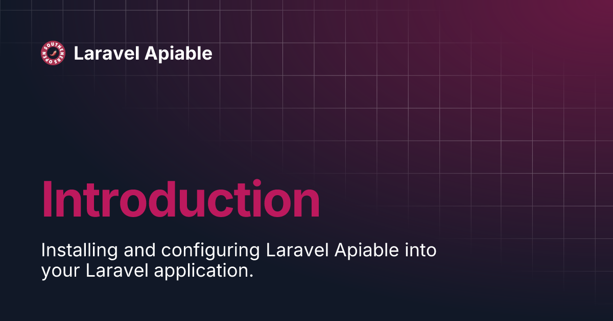 Introduction | Laravel Apiable